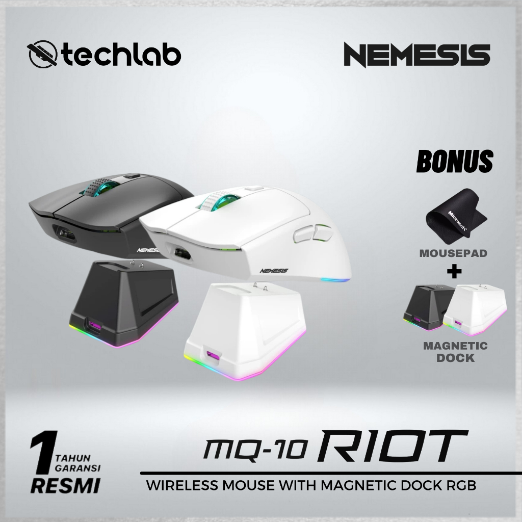 Jual NYK Nemesis Riot MQ10 / MQ-10 Mouse Wireless Dual Mode ...