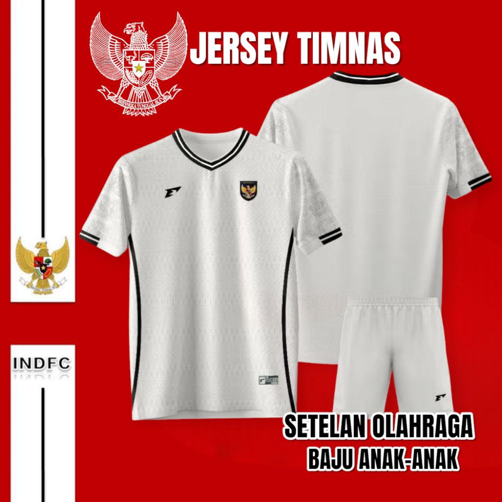 Jual JERSEY TIMNAS INDONESIA 2025 Pakaian Olahraga Anak Baju Timnas ...