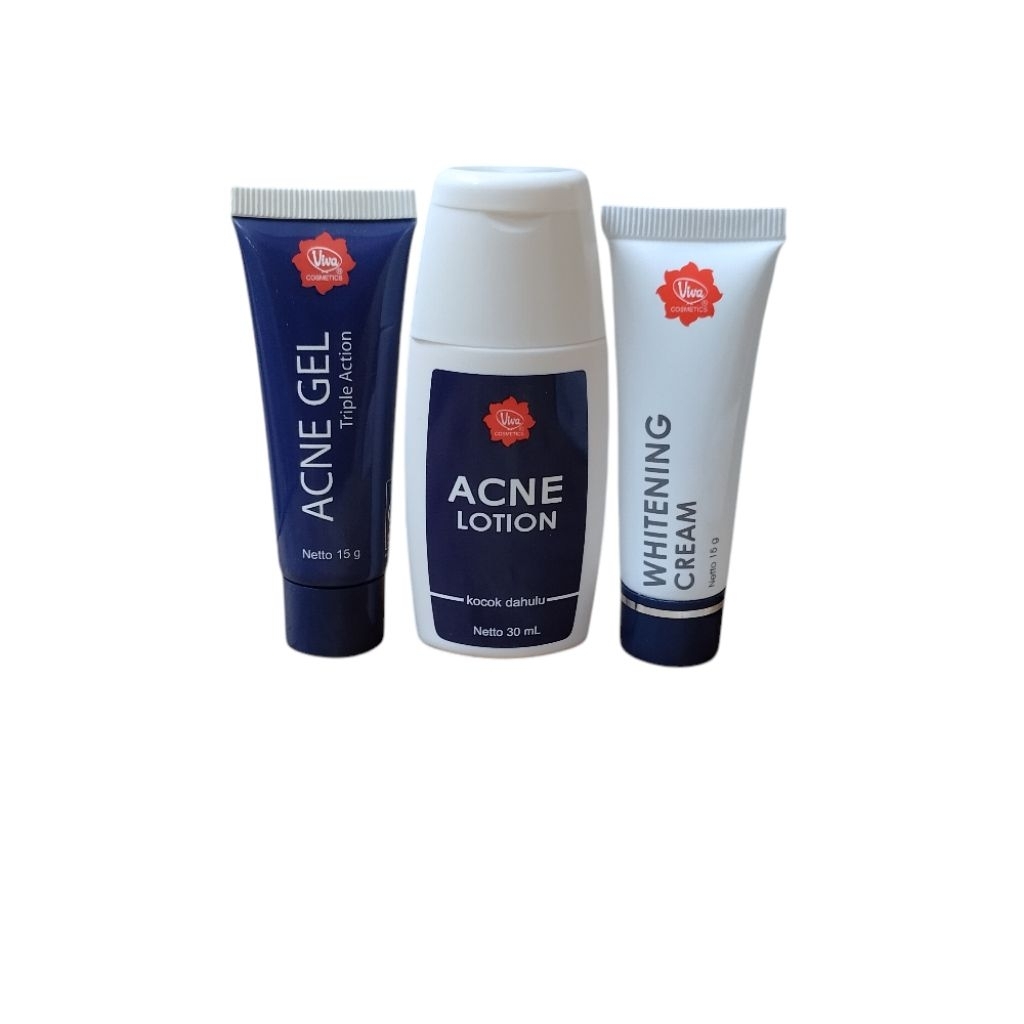 Jual Kit Viva Cosmetics Anti Acne dan Flek Hitam | Acne Gel Triple ...