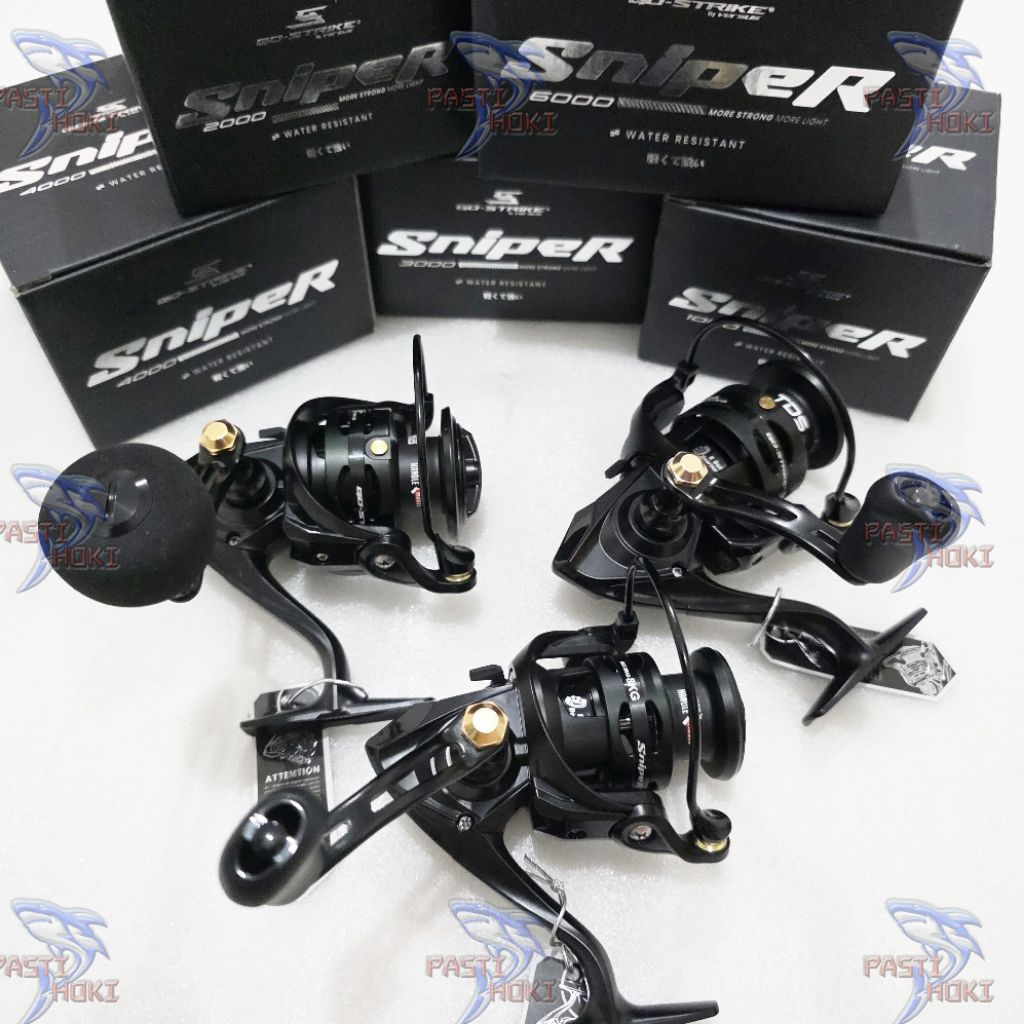 Jual Reel Go strike Snipper power handle spinning 1000 2000 3000 4000 ...