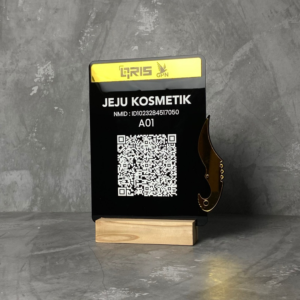 Jual Akrilik Qris/custom akrilik Qris/Qris payment stand | Shopee Indonesia