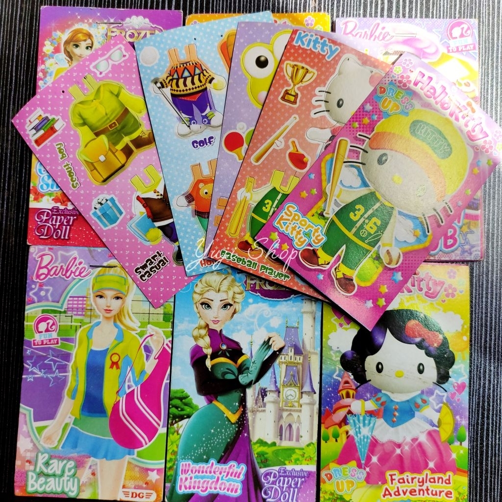 Jual (Yuji Shop) Paket BP Paper Doll 3 pcs/ Mainan Edukasi/Boneka ...