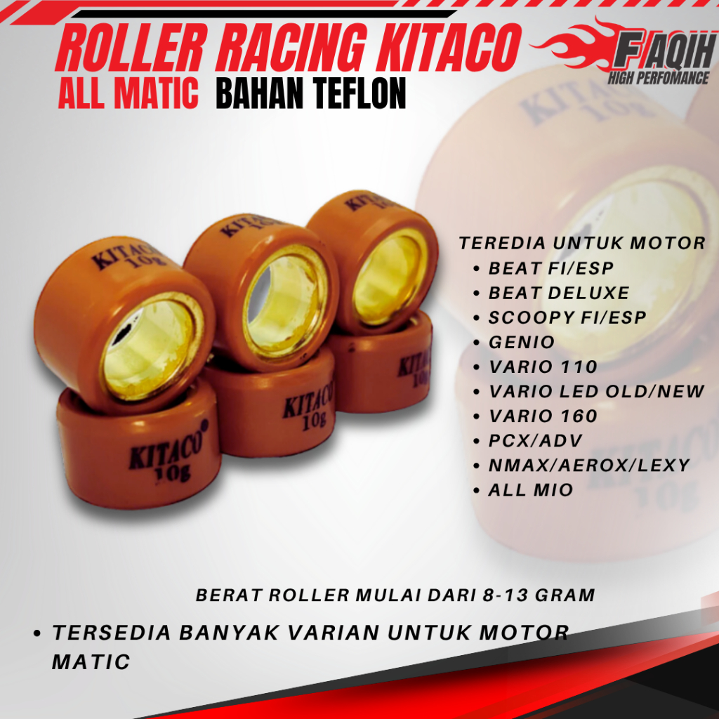Jual ROLLER KRS VARIO | ROLLER VARIO 125 | ROLLER VARIO 150 | ROLLER ...