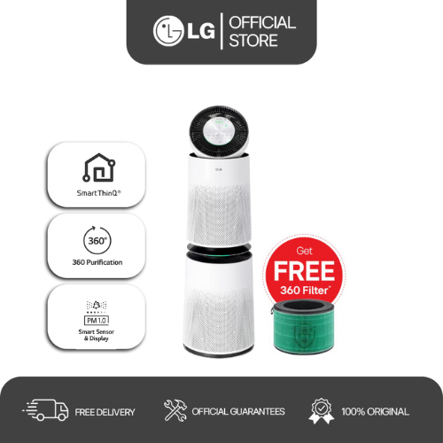 Jual LG Puricare™ Air Purifier 360˚ 1 Phase ThinQ™ - AS65GDWH0 | Shopee ...