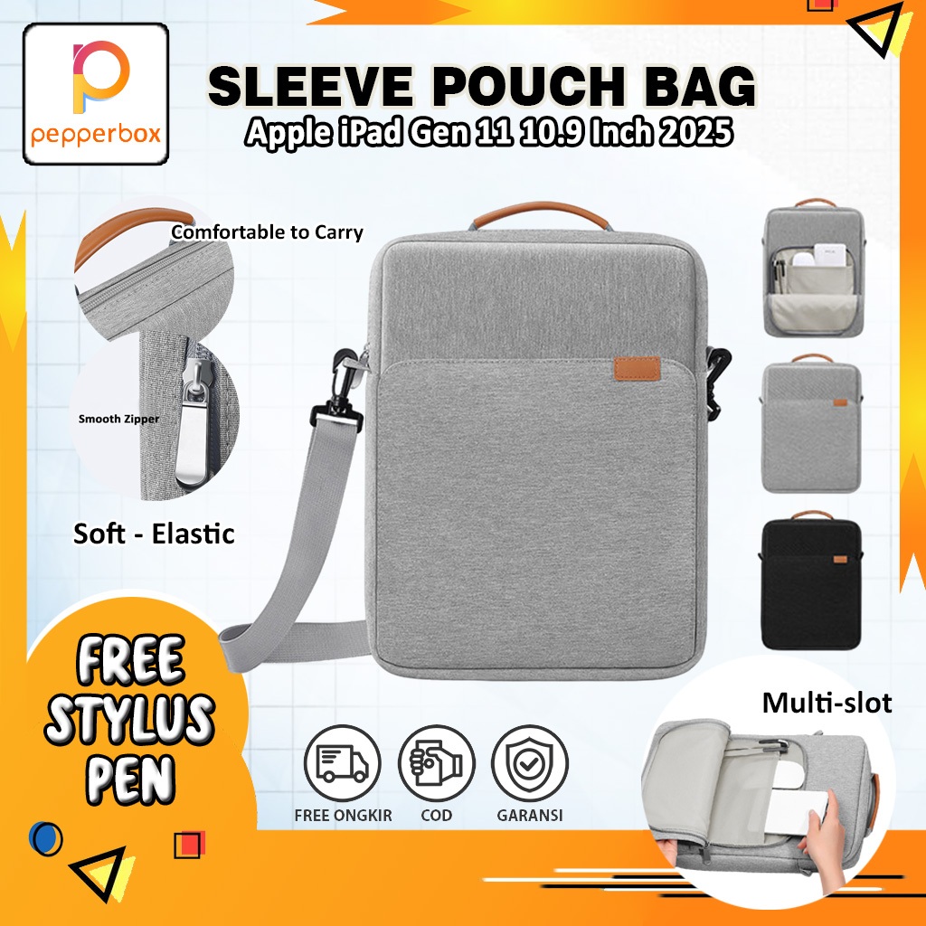 Jual Tas iPad Gen 11 10.9 Inch 2025 Pouch Handle Tablet Storage Jinjing ...