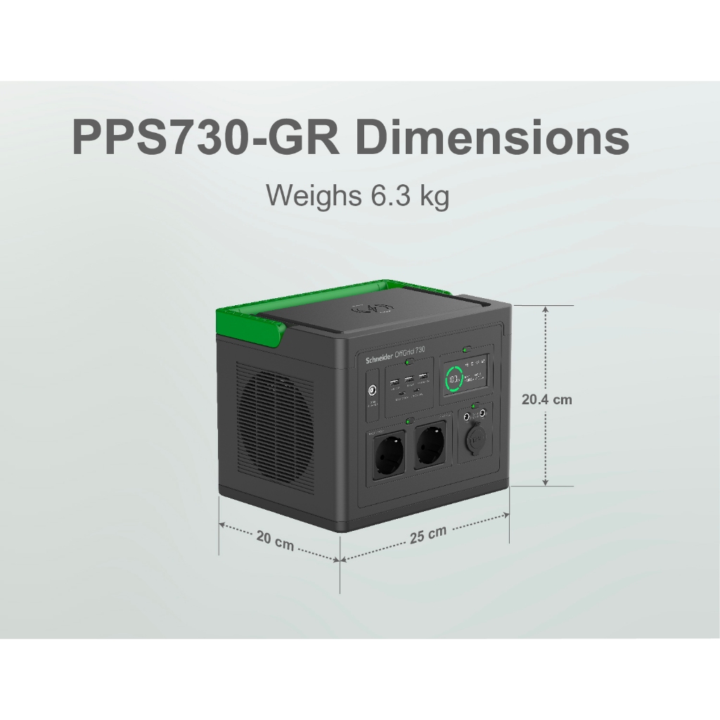 Jual APC Schneider OffGrid Portable Power Station 730, 738Wh Lithium-ion, 2 Schuko, Sinewave ...