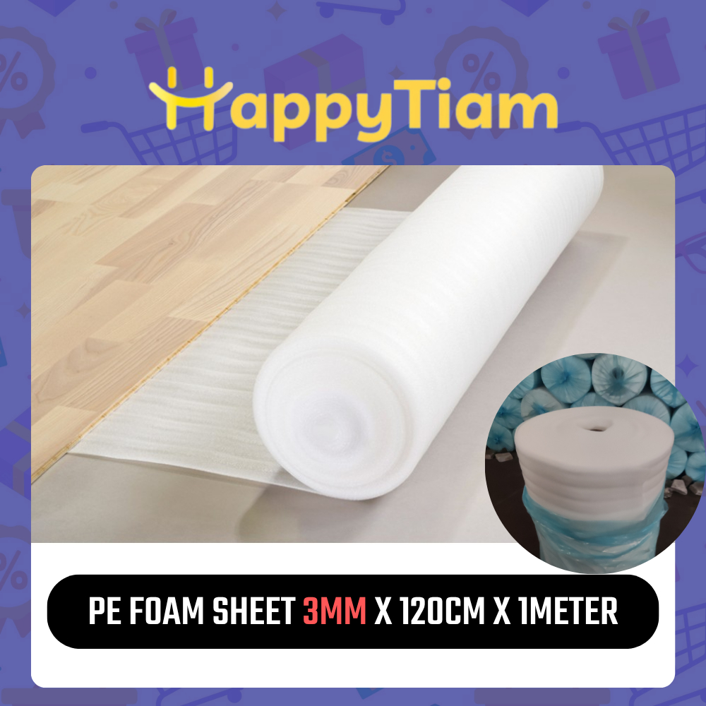 Jual PE FOAM 3MM X 120CM X 1M SHEET UNDERLAYER LANTAI VINYL SPC ...
