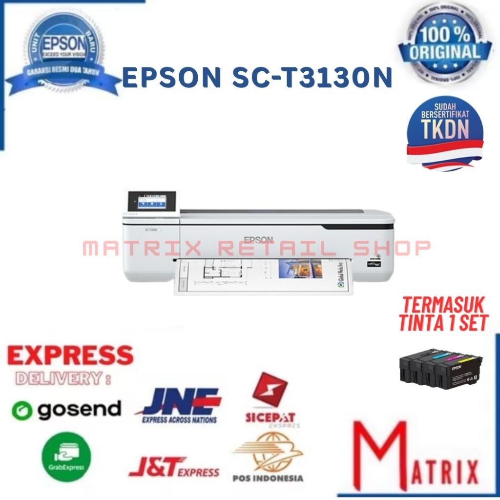 Jual PRINTER EPSON SURECOLOR SC-T3130N SCT3130N Original | Shopee Indonesia