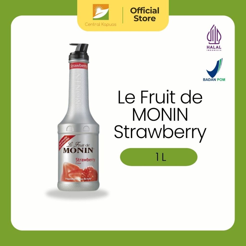 Jual MONIN Le Fruit Syrup Strawberry | Shopee Indonesia