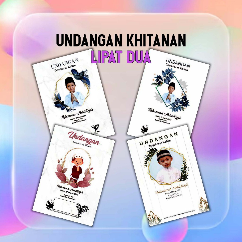 Jual Undangan Sunatan, Khitanan, Pernikahan, Ngunduh Mantu Model Sabuk ...