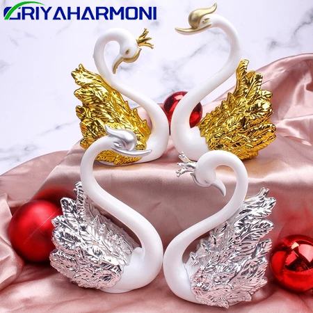 Jual Sepasang Angsa Gold / Silver Flaminggo Hiasan / Interior Emas Dan ...