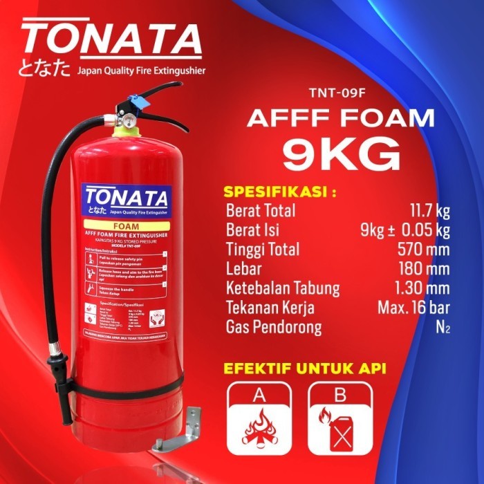 Jual CRP APAR 9KG TONATA FOAM 9 KG SET KOMPLIT APAR 9KG TONATA FOAM 9 ...