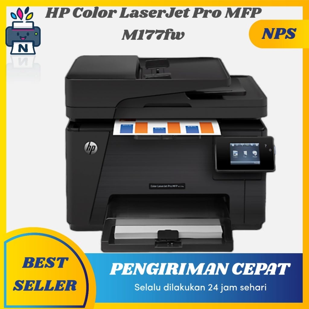 Jual Hp Color LaserJet Pro MFP M177fw Printer Warna Potocopy Bisa ...