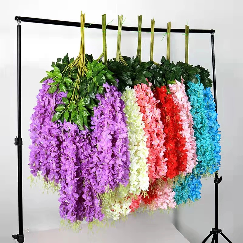 Jual Tanaman Bunga Rambat Hias Bunga Wisteria Plastik Juntai Gantung ...