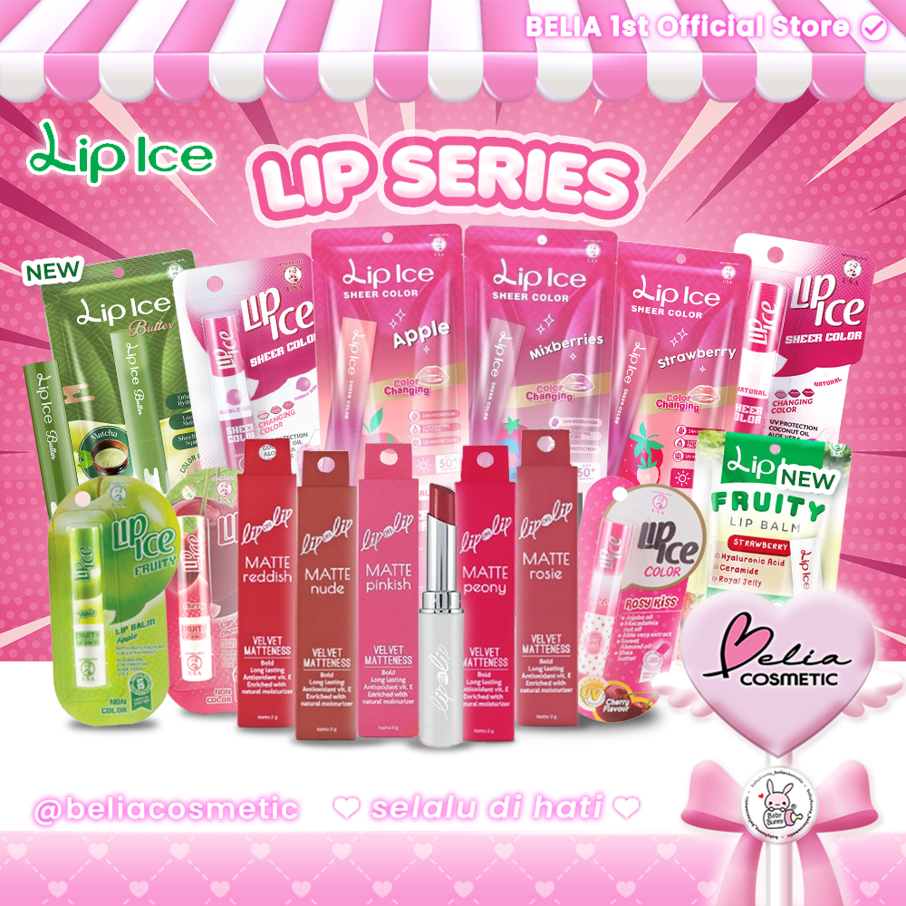 Jual BELIA LIP ICE Sheer Color Lip Balm 2.2g | Fruity Lip Balm | Lip On ...