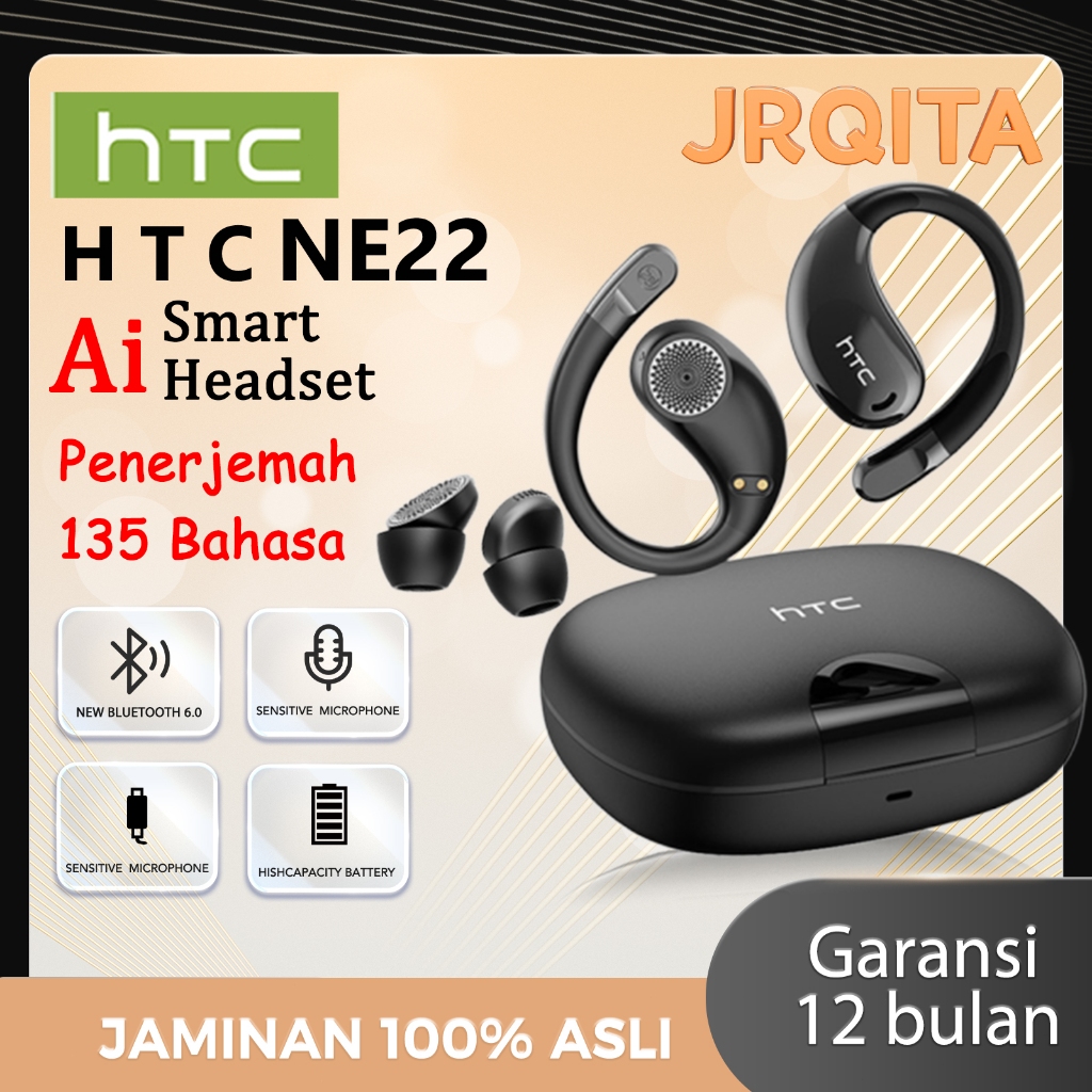 Jual HTC NE22 AI Headset Terjemahan Nirkabel Bluetooth V6.0 Model baru rilis pertama Dua gaya ...