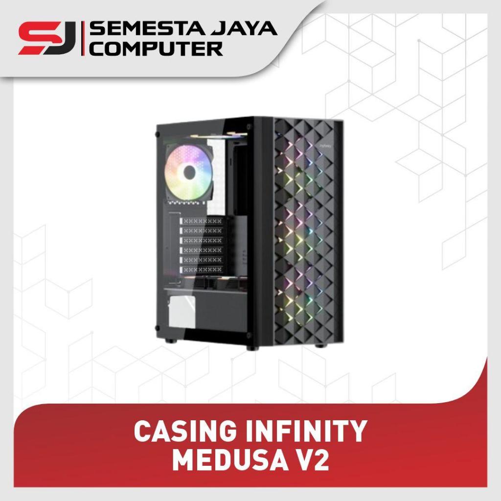 Jual INFINITY MEDUSA V2 Gaming Case ATX Temperd Glass Casing PC ...