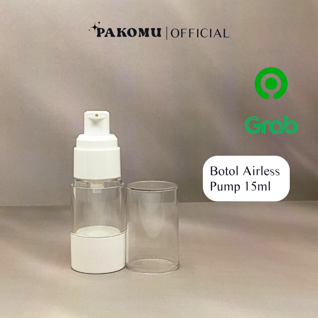 Jual Botol Airless Pump Transparant Botol 15ml Botol Travel Size ...