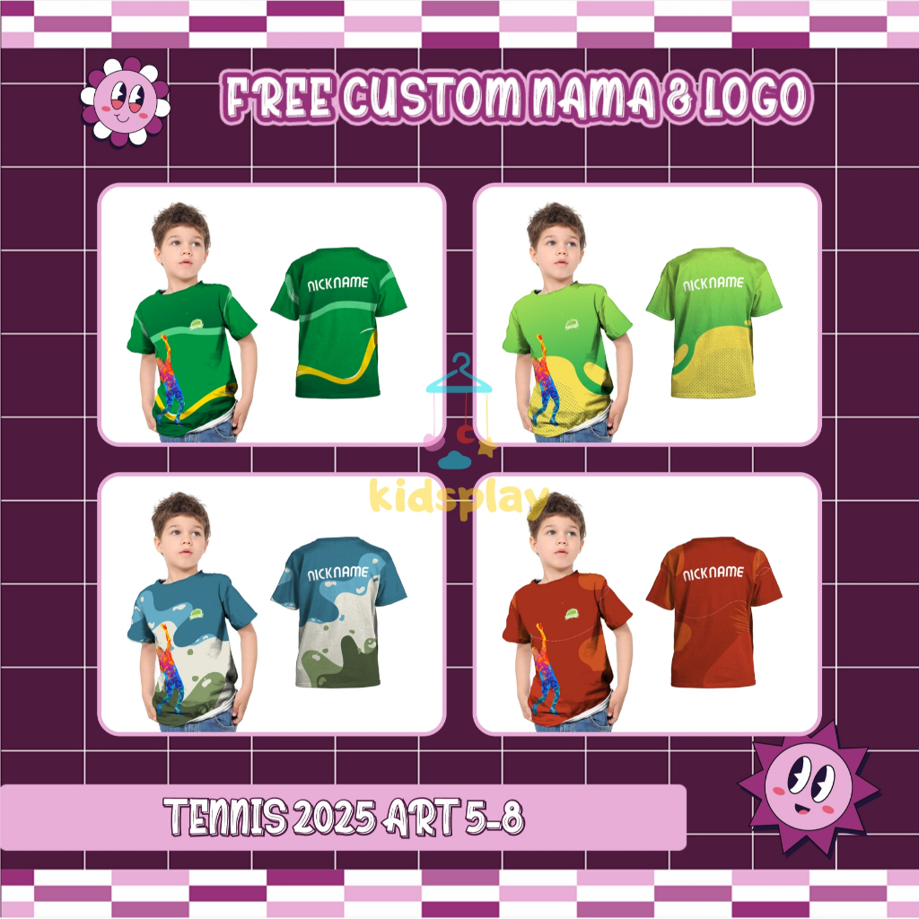 Jual Baju Kaos Jersey Anak Olahraga Tennis Bola Tenis Meja EDISI 2025 ...