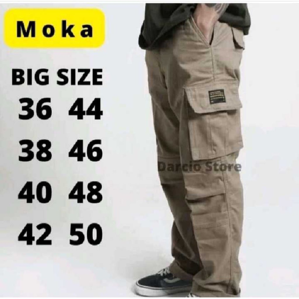 Jual CELANA PANJANG PRIA SUPER JUMBO CARGO BIG SIZE KARGO GUNUNG KEMPOL KIMPUL LORENG DORENG ...