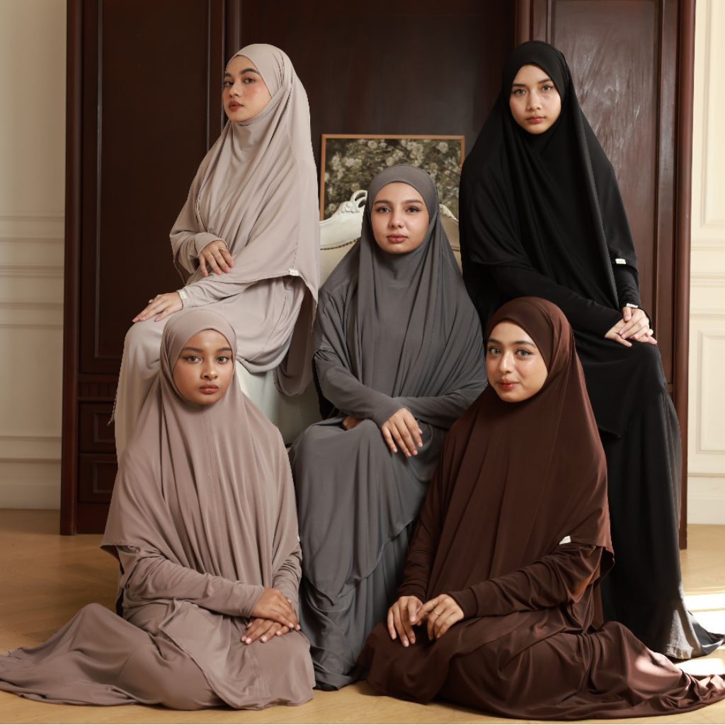 Jual Abelly - Humaira Abaya Set ( Abaya Gamis Set Khimar Syari Haji dan ...