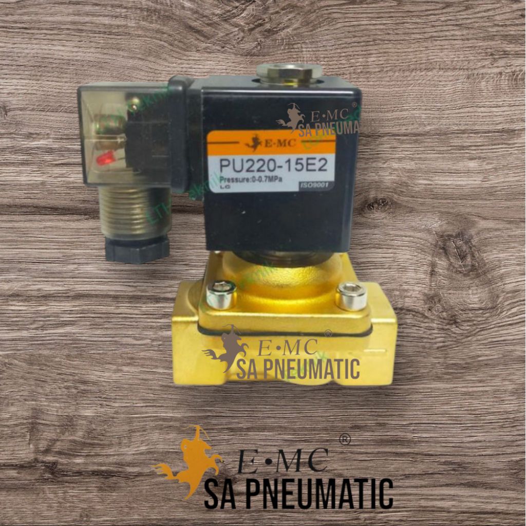 Jual Selenoid Valve Pneumatic E-MC 2 WAY 1/2" PU220-15 AC 220 | Shopee ...
