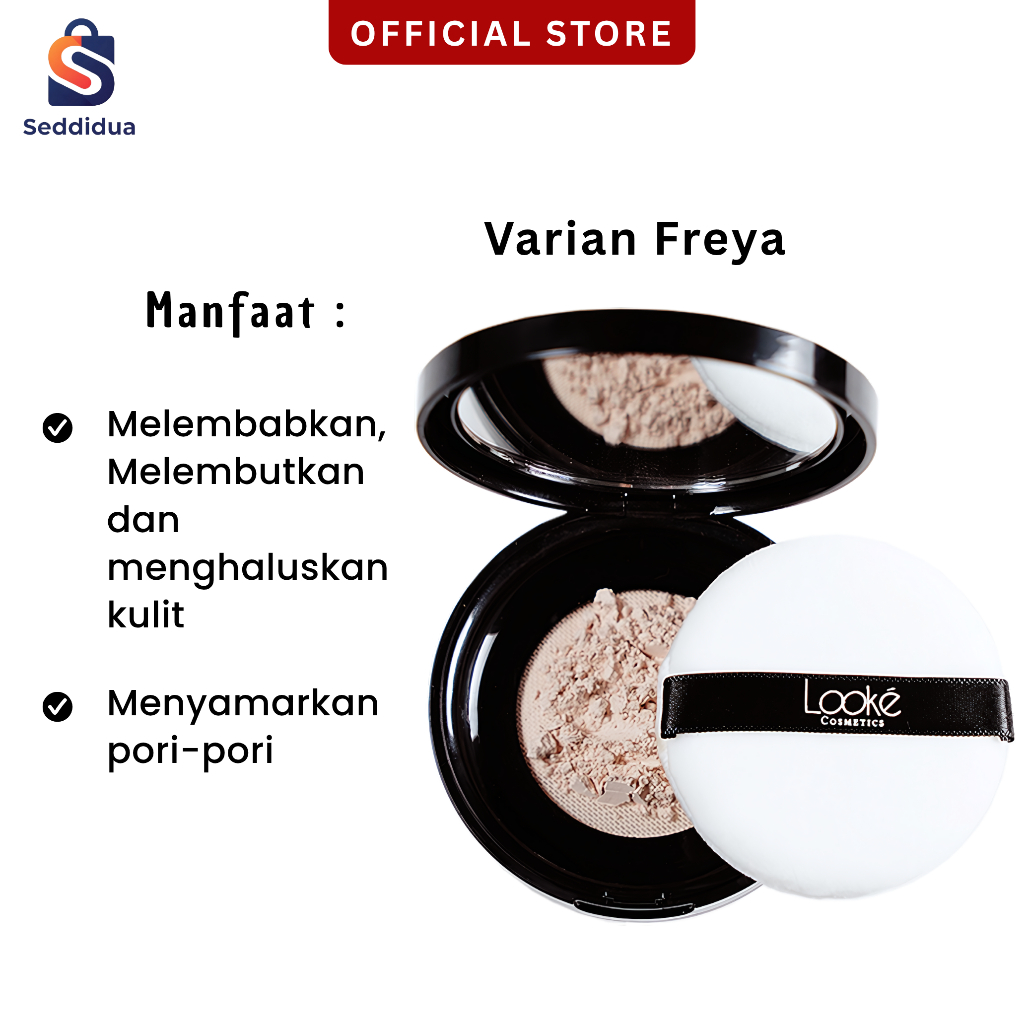 Jual LOOKE Holy Smooth & Blur Loose Powder FREYA 20gr Bedak Tabur ...