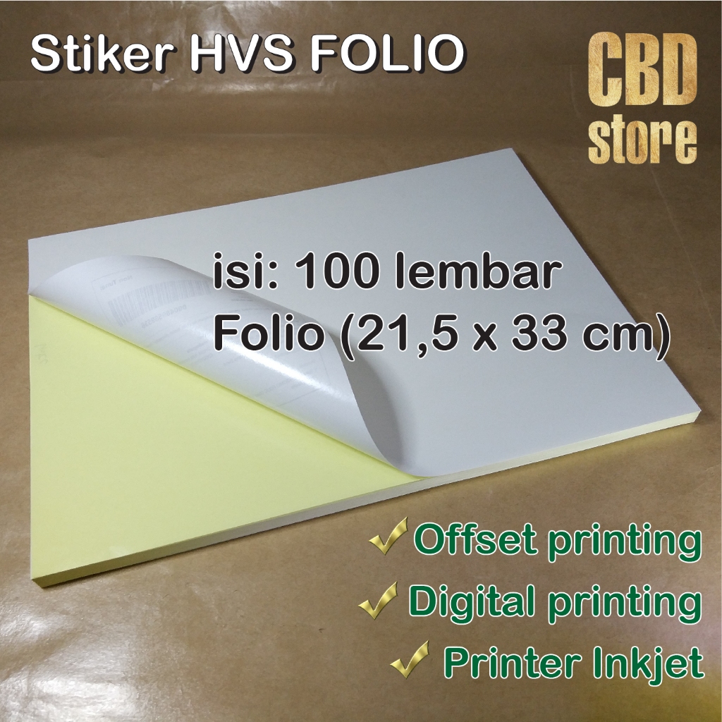 Jual Stiker HVS Folio 100 lembar | Shopee Indonesia