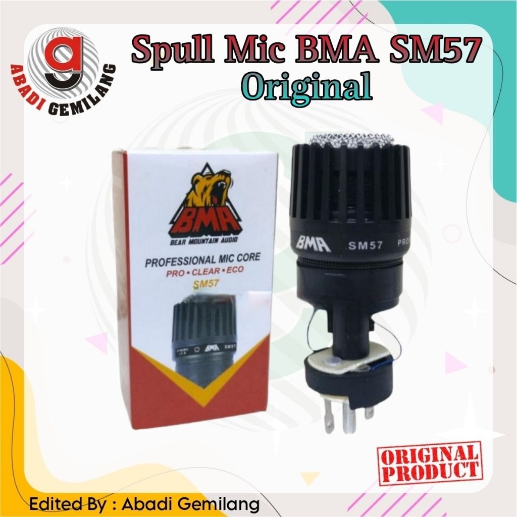 Jual Spull Spul Mic Kendang BMA SM57/Spool Mic BMA SM 57 ORIGINAL ...
