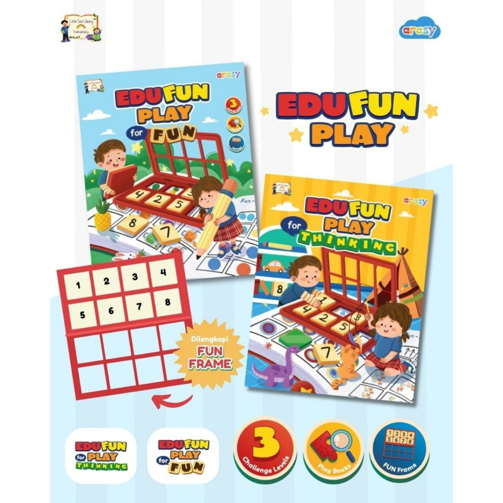 Jual EduFun Play (isi 2 buku) - usia 3+ [Pustaka Hulwah x Arasy ...