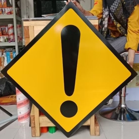 Jual Sign peringatan uk 50x50cm dan 60x60cm bahan ACP 3mm | Shopee ...