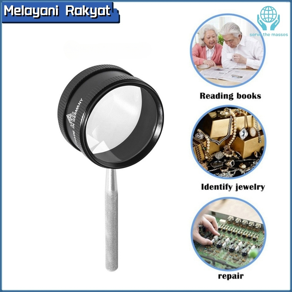 Jual Kaca Pembesar 35x AB77 Lup Lensa Magnifier Handheld / Membaca ...