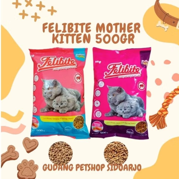 Jual Felibite Mother and Kitten Makanan Kucing Kering Hamil, Menyusui ...