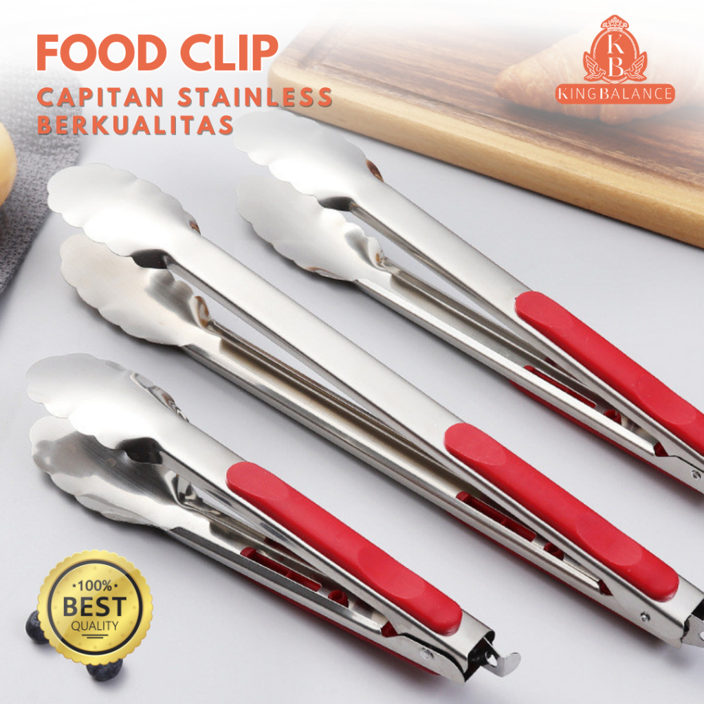 Jual King Balance Capitan Makanan Stanlis / Jepitan Makanan Stainless ...