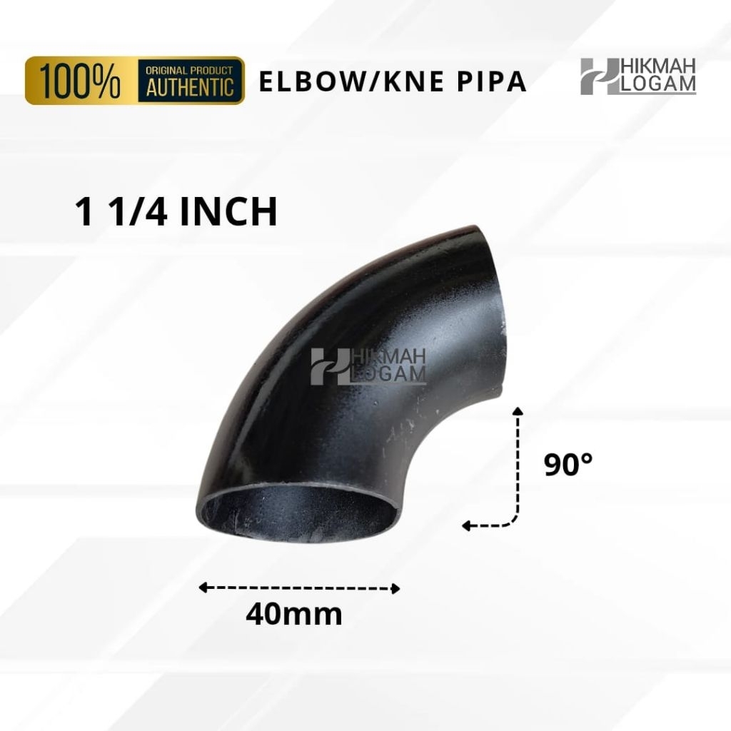 Jual elbow besi pipa 1 1/4 inch lengkungan 90° | elbo knee | Shopee ...