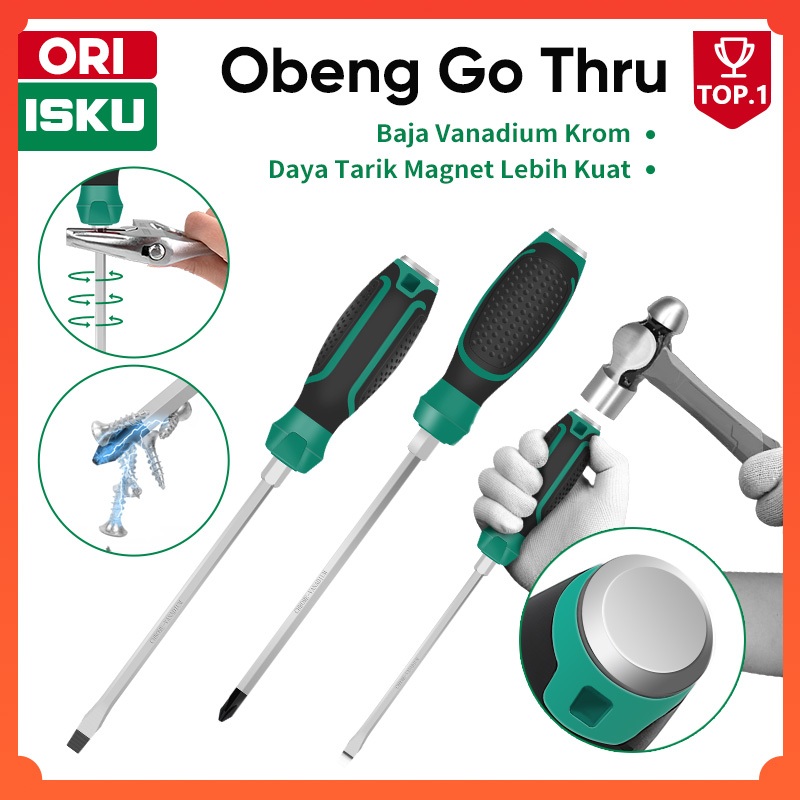 Jual ISKU Obeng Go Thru/Obeng Ketok/Obeng Phillips/Obeng Plus Minus PH2 ...