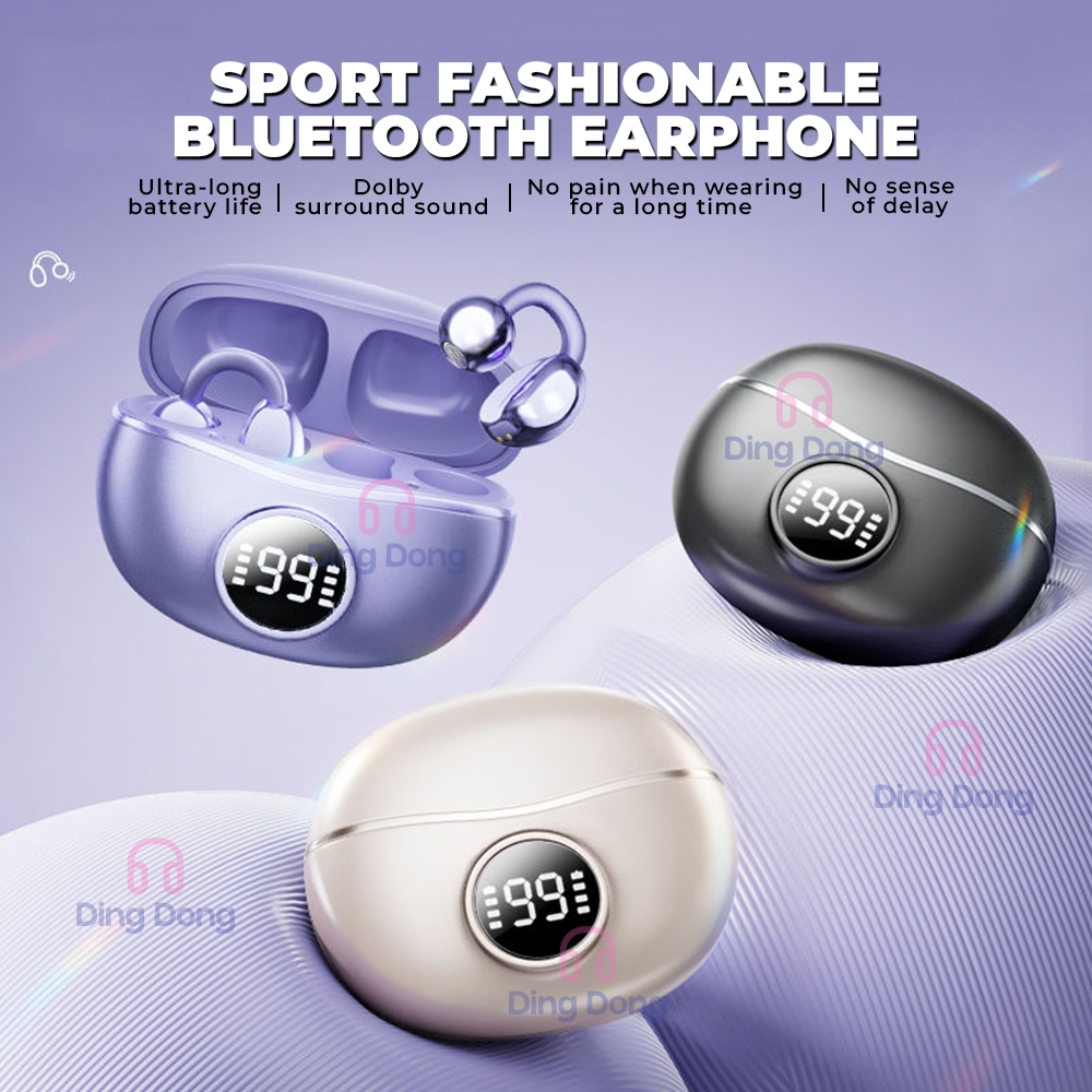Jual Headset Bluetooth D151 – Earphone Bluetooth 5.4 Desain Sporty ...