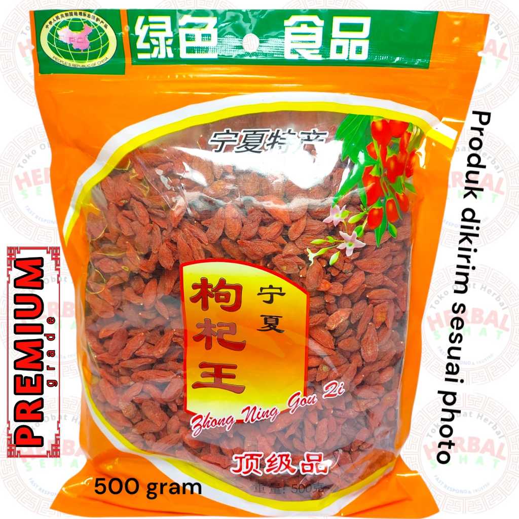 Jual Goji Berry 500 Gram - Gojiberry Manis Besar tidak Lengket ...