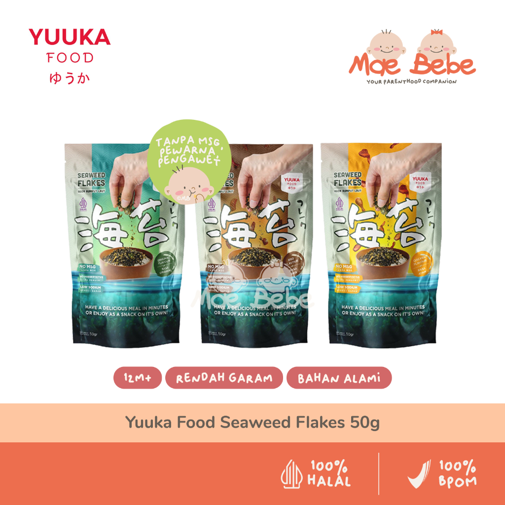 Jual Yuuka Food Seaweed Flakes Abon Rumput Laut Furikake Topping MPASI ...