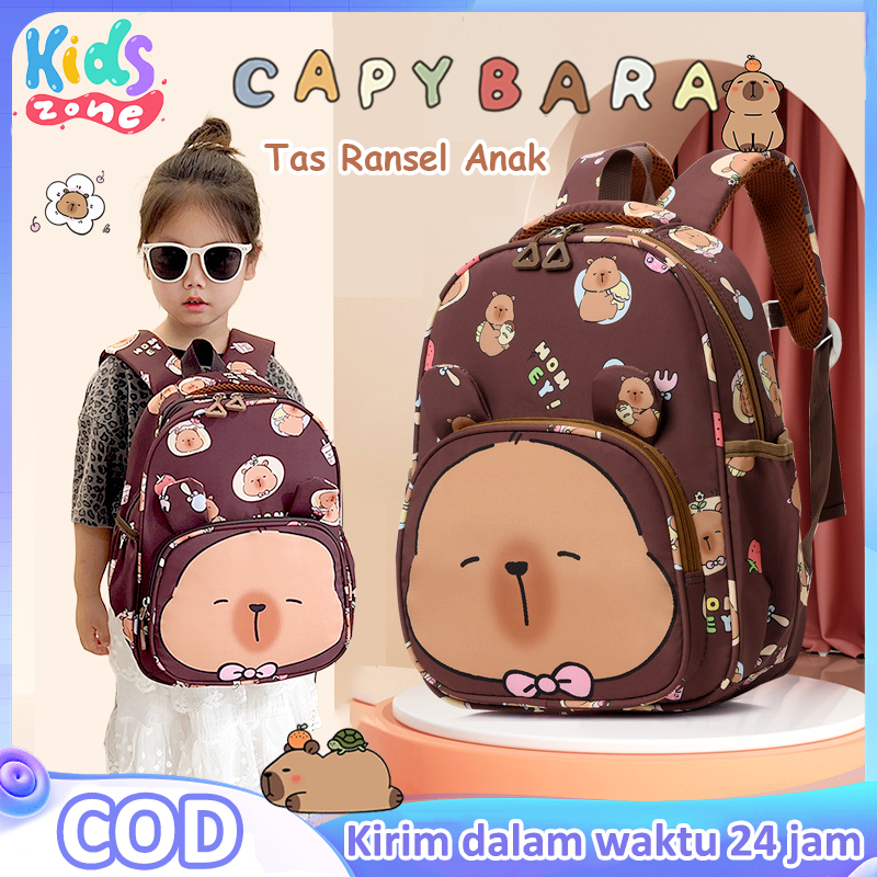 Jual Tas sekolah anak Carla/ransel capybara/ransel anak/tas sekolah ...