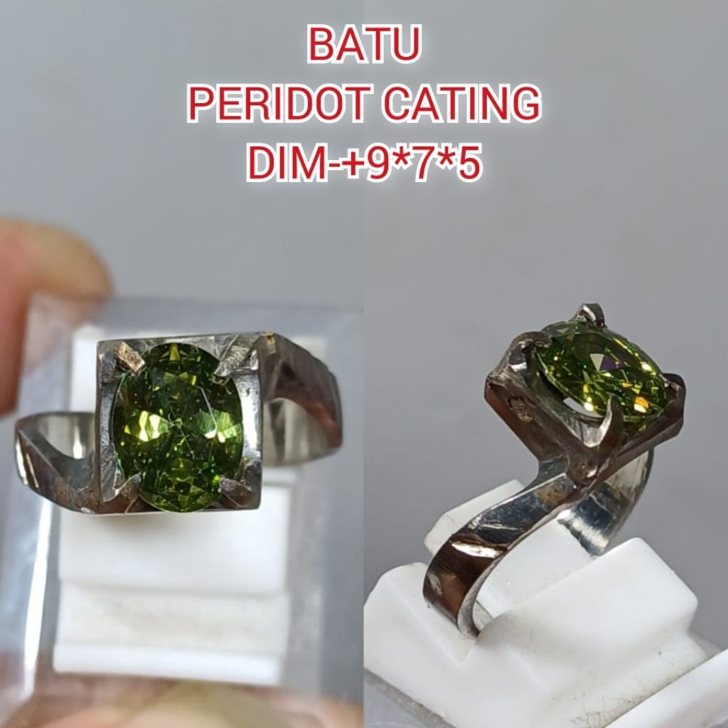 Jual BATU CINCIN PERIDOT CATING CINCIN WANITA | Shopee Indonesia