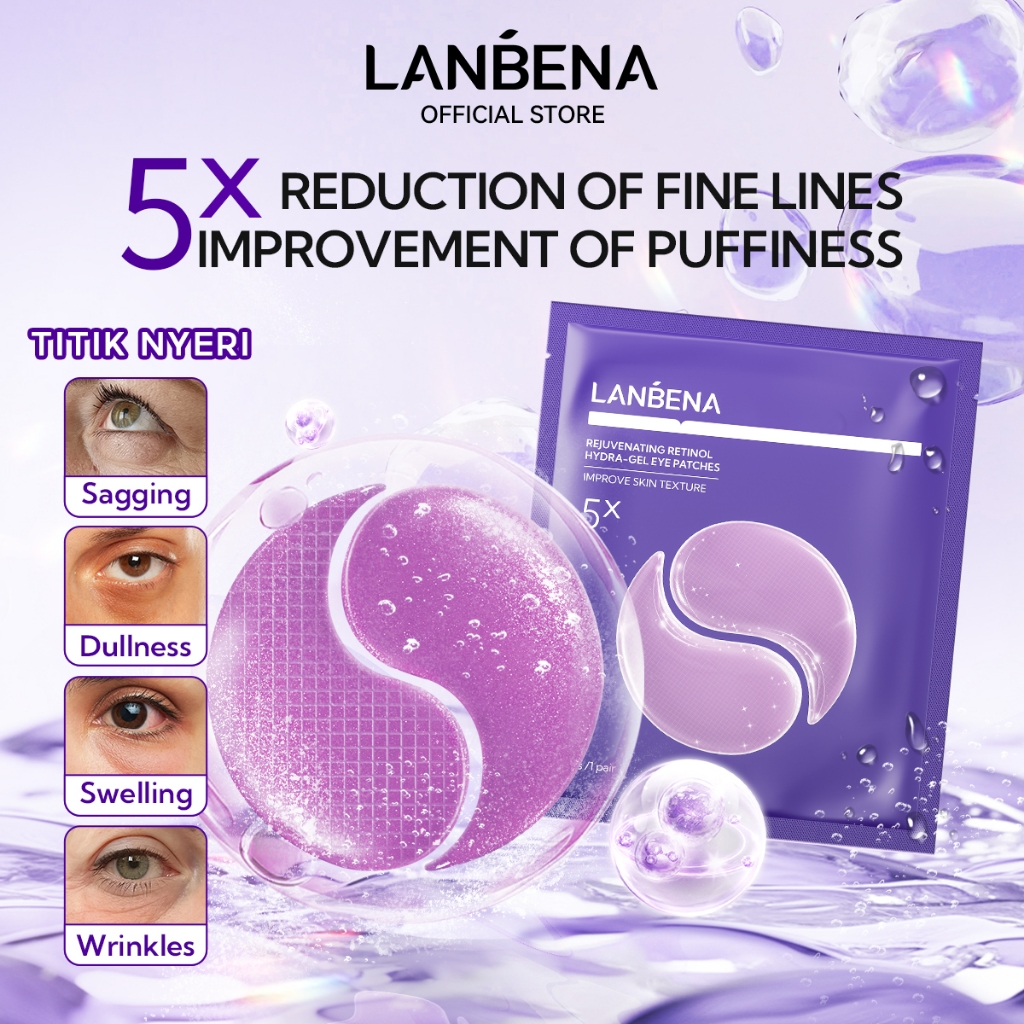 Jual LANBENA 1/7 Pairs Retinol Eye Mask Mata | Shopee Indonesia