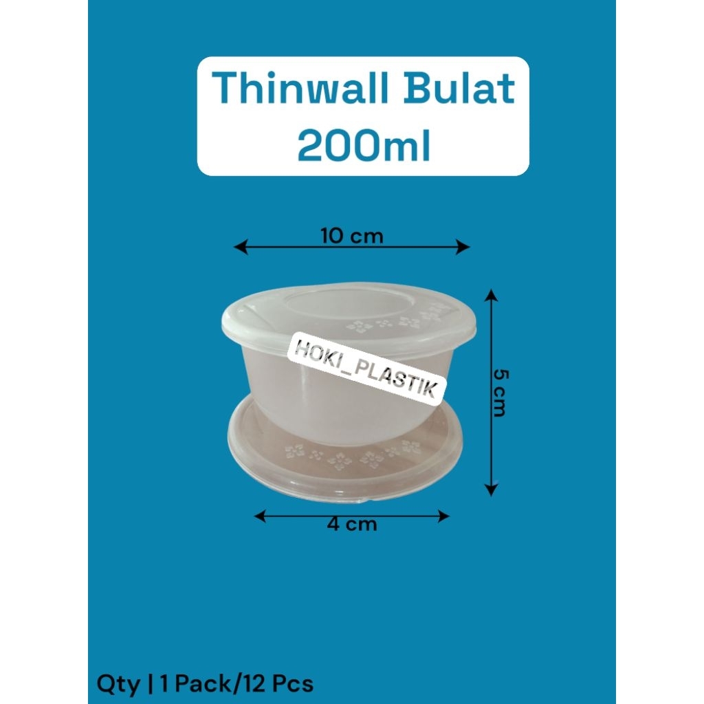 Jual Thinwall Puspo 200ml / Mangkok Plastik / Mangkok Mie Kecil / Cup ...