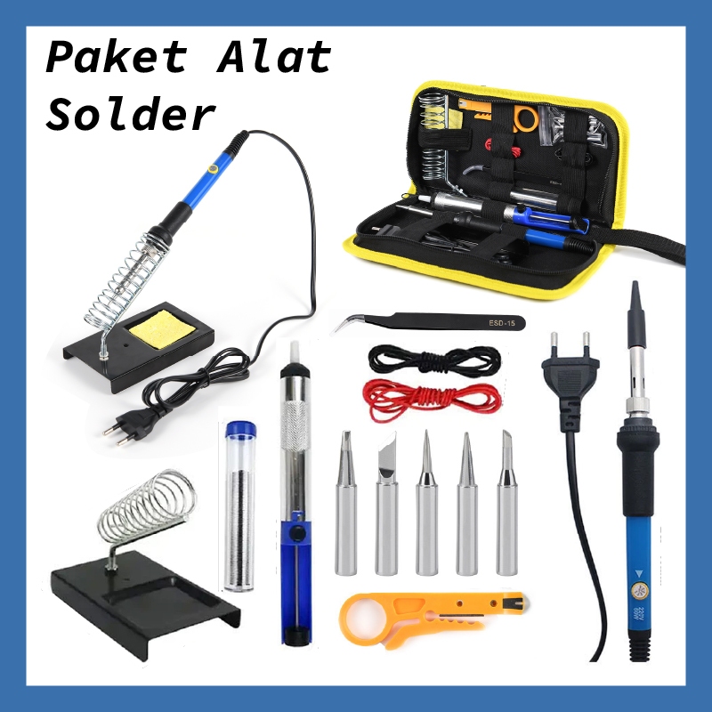 Jual FUNBKLOCK - Paket Solder Listrik Lengkap Set Solder Listrik Lengkap Dengan Multimeter Iron ...