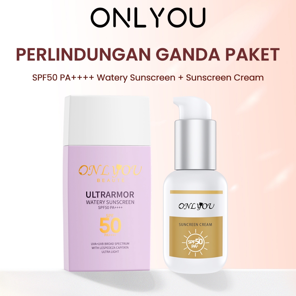 Jual ONLYOU Perlindungan Matahari Ganda Paket ONLYOU Ultrarmor Watery ...