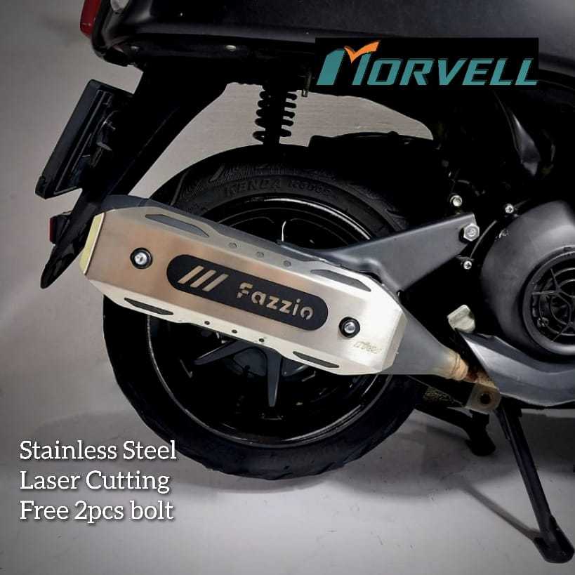 Jual Fazzio muffler cover tameng tutup knalpot fazio | Shopee Indonesia