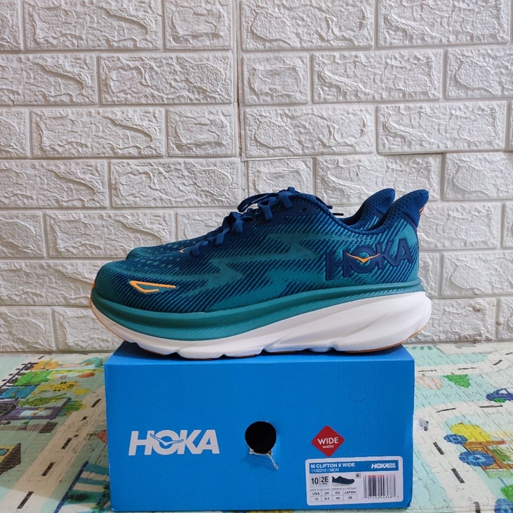Jual Hok@ Clifton 9 Wide Midnight / Oceanic, Original, BNIB, Resmi PT ...