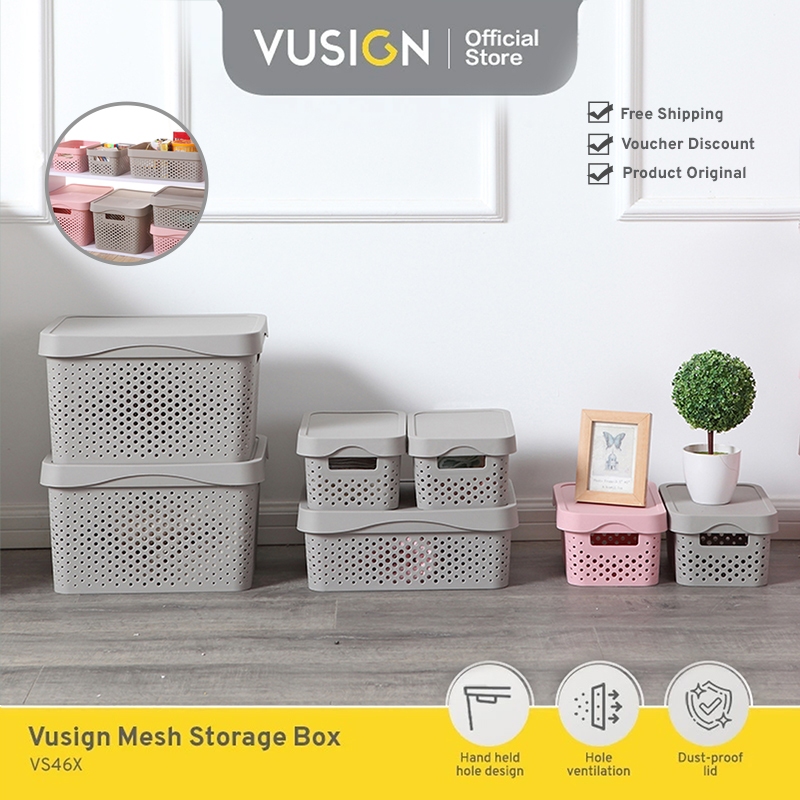 Jual Vusign Storage Box Kotak Penyimpanan Organizer Plastik Bahan PP ...