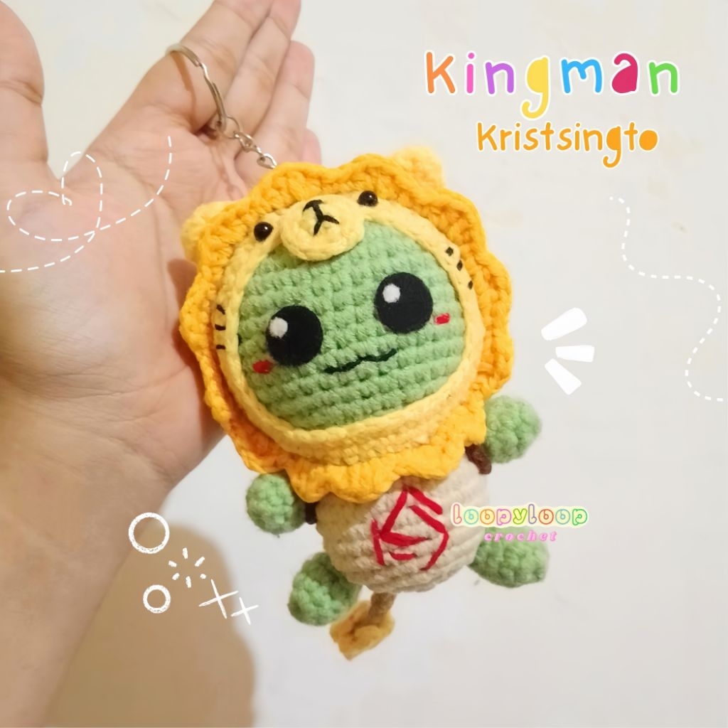 Jual [Loopyloop] KINGMAN Crochet KINGMAN GMM TV Keychain | Gantungan ...