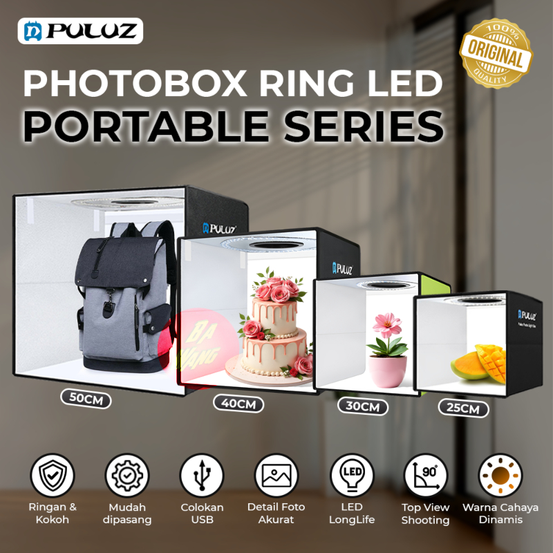 Jual PULUZ PhotoBox Fotobox Photo Foto Box Softbox 40cm 160 30cm 112 ...
